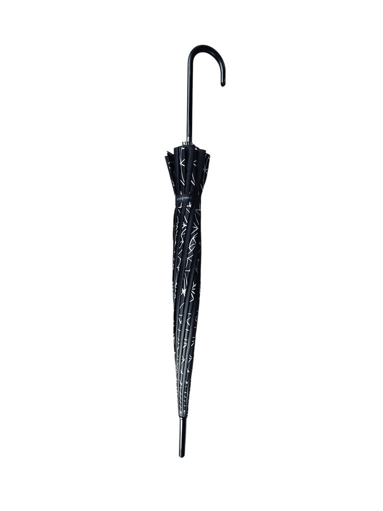 MARCELINE WEB PARASOL - BLACK/WHITE – strangecvlt
